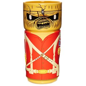 coscups by numskull iron maiden eddie the trooper ceramic mug gift with rubber sleeve 400ml - official iron maiden merchandise