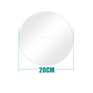 Mirror Trays for Table Wedding Centerpieces Decor Round 8 inch Set of 12 Acrylic Mirror Candle Trays Thickness 2mm