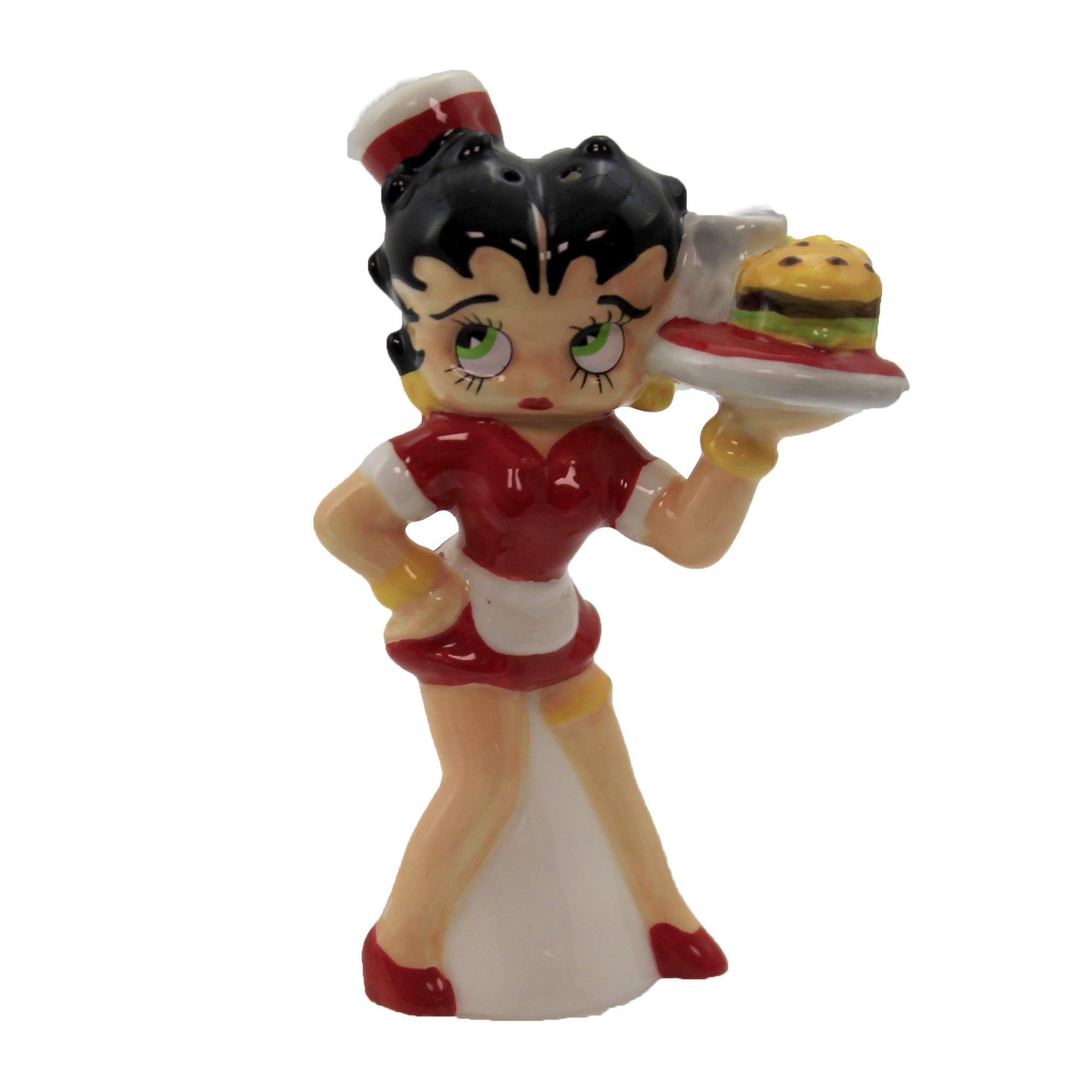 "Kurt Adler BETTY BOOP BETTY""DINER"" SALT AND PEPPER SHAKER - 2 PIECE SET", multicolor (BB9181)