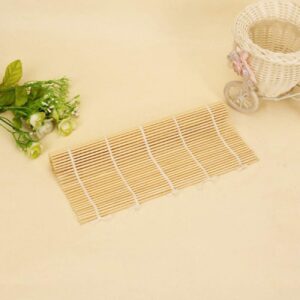 Bamboo Sushi Rolling Mat, 9.5x9.5 Inch, 4 Pcs Set