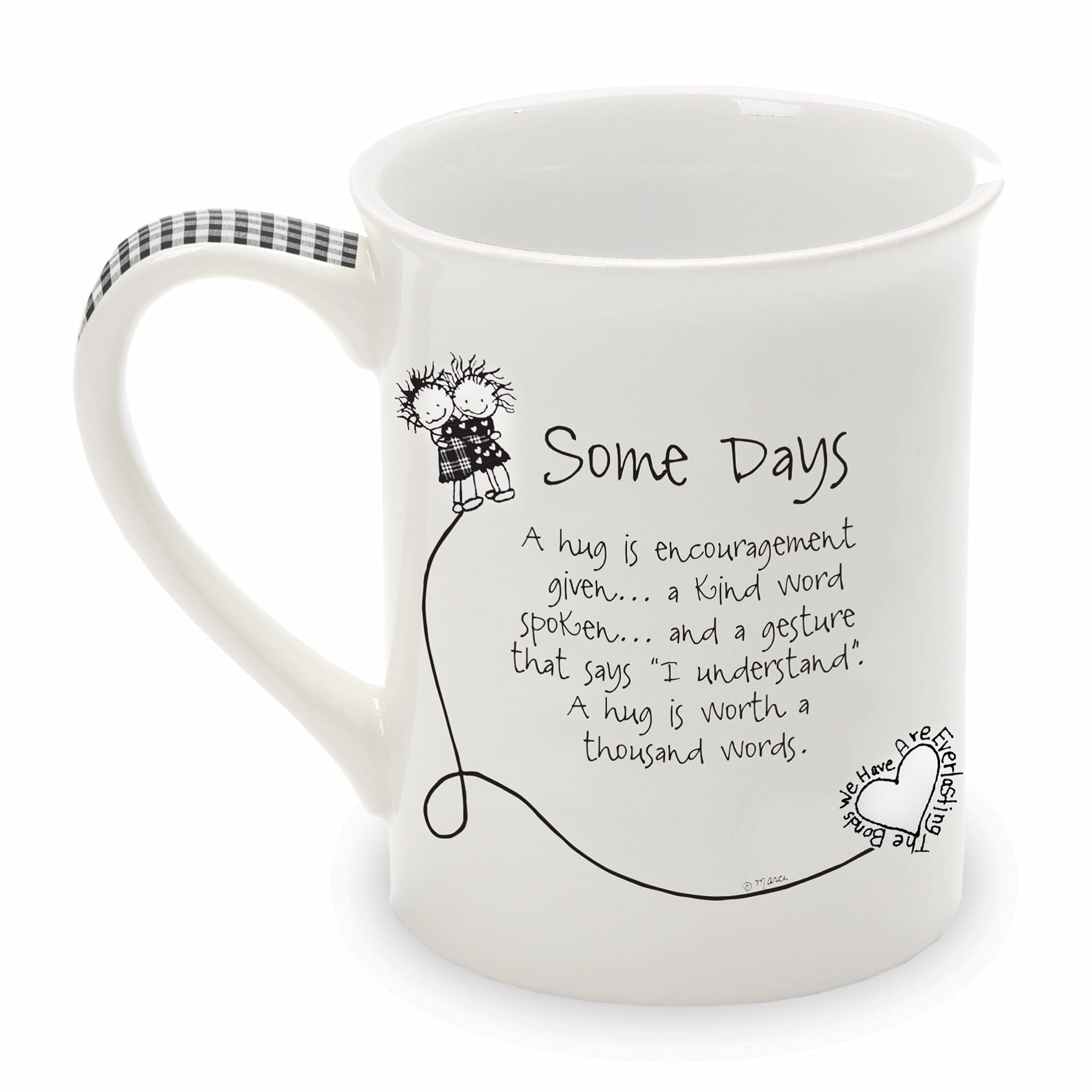 Enesco Children of The Inner Light Some Days You Need a Hug Coffee Mug, 16 Ounce, White