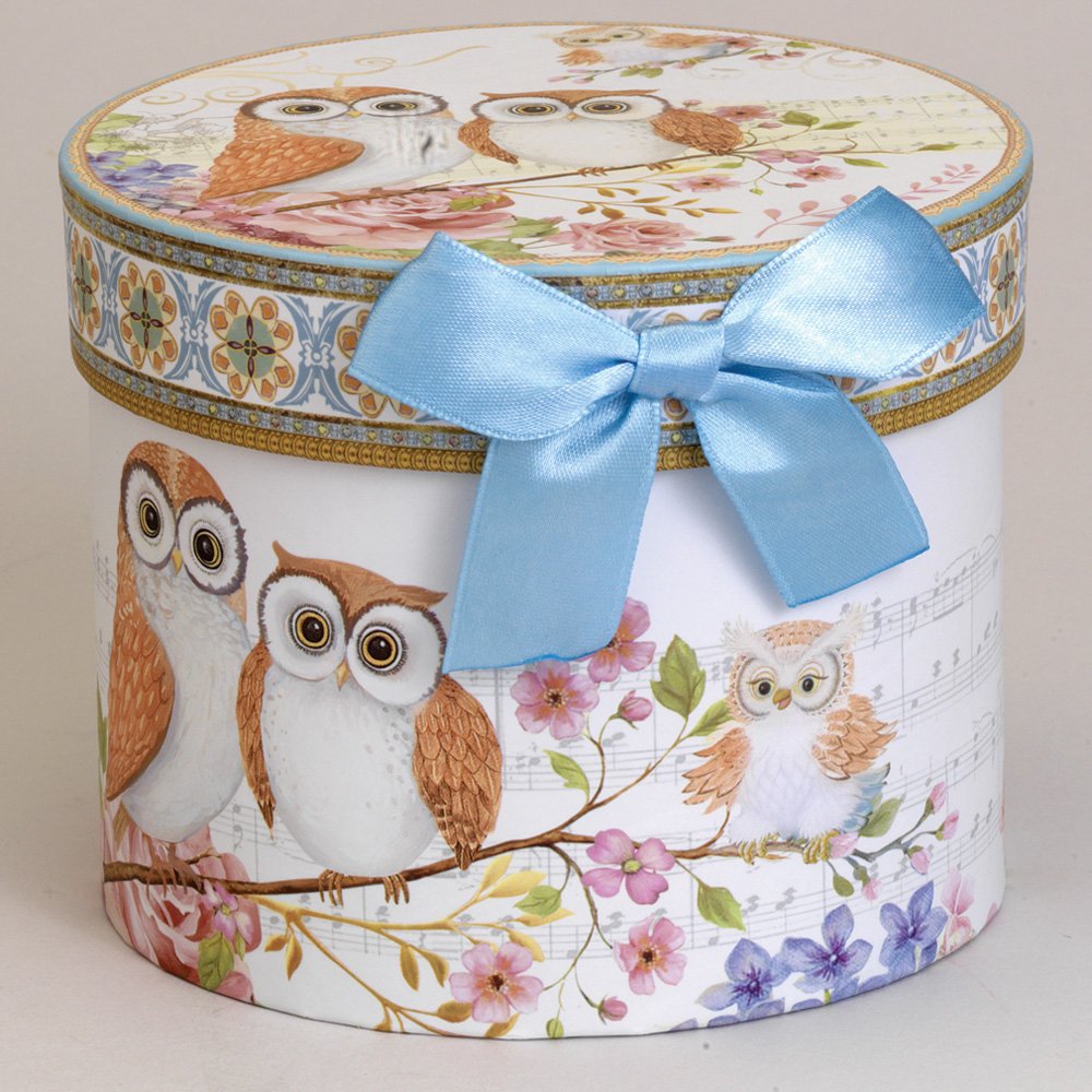 Bits and Pieces - 10 OZ Owl Mug with Teaspoon - Coffee and Tea Mug Comes in Beautiful Gift Box