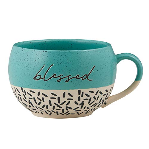 Creative Brands It Is Well Stoneware Mug, 16-Ounce, Blessed