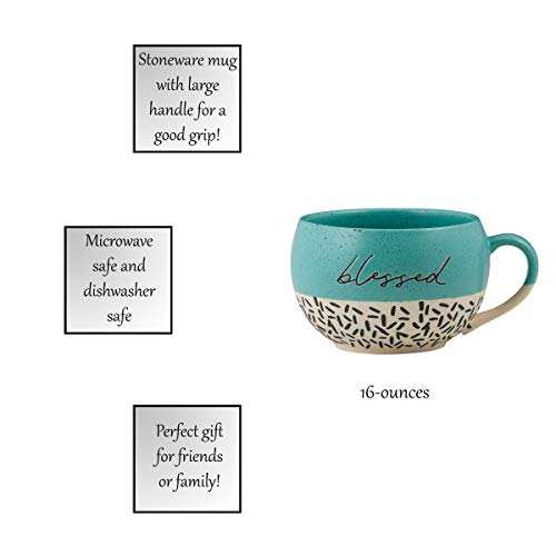 Creative Brands It Is Well Stoneware Mug, 16-Ounce, Blessed