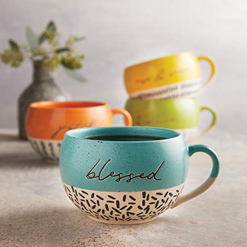 Creative Brands It Is Well Stoneware Mug, 16-Ounce, Blessed