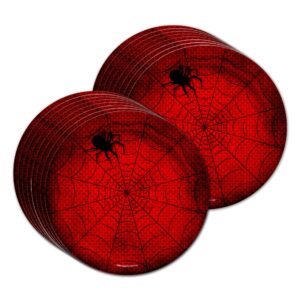 Spiderweb Birthday Party Supplies Set Plates Napkins Cups Tableware Kit for 16