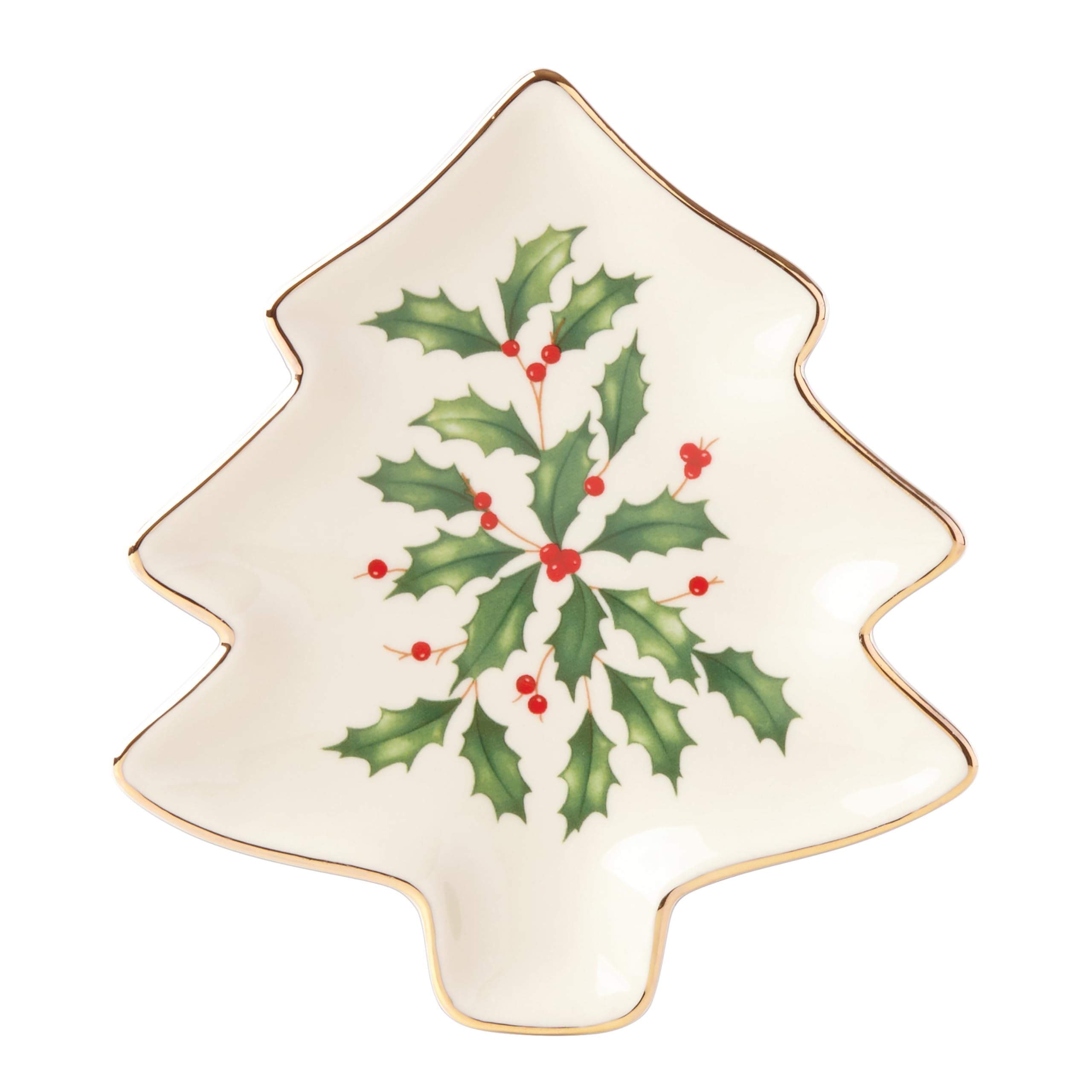 Lenox 879592 Holiday Tree Shaped Party Plate