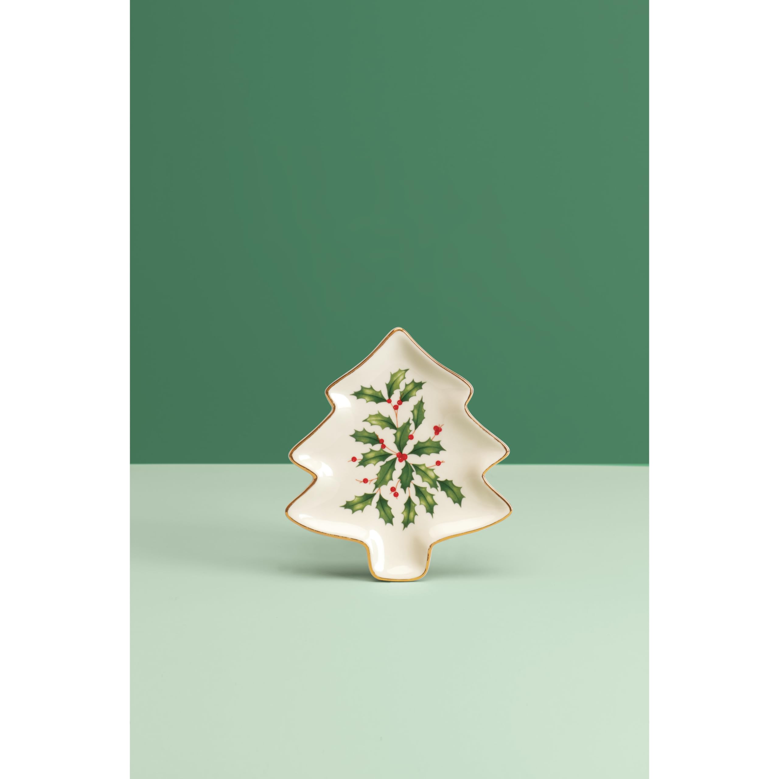 Lenox 879592 Holiday Tree Shaped Party Plate