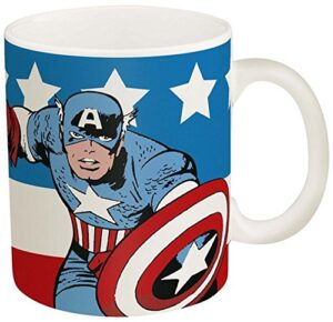 zak designs marvel comics captain america coffee cup, 11 oz