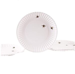 bees 9" melamine plates, set of 4