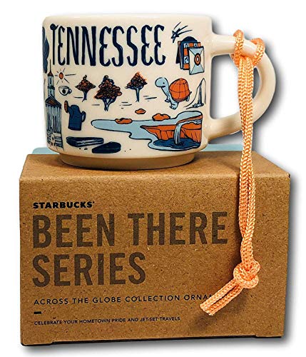 Tennessee Starbucks Been There Collection Ceramic Coffee Demitasse Ornament 2 oz