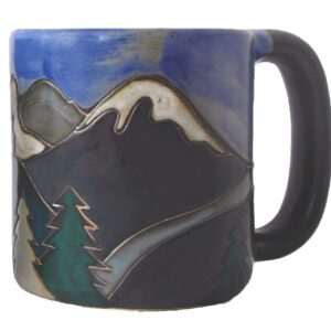 Mara Stoneware Mug - Snowy Mountains - 16 oz