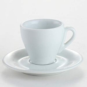 CUISINOX Cusinox White Porcelain Espresso Cup Sets for Espresso Coffee, 2 Oz