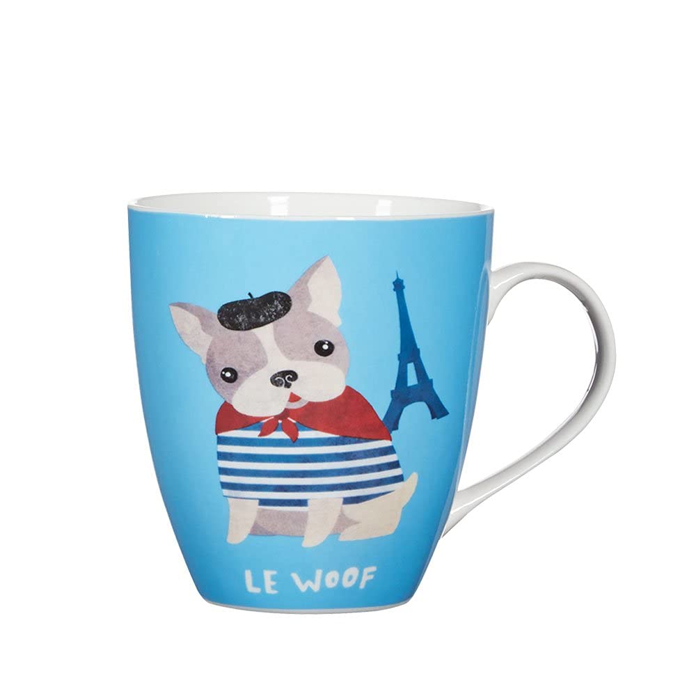 Pfaltzgraff French Bulldog Ceramic Coffee Mug Le Woof