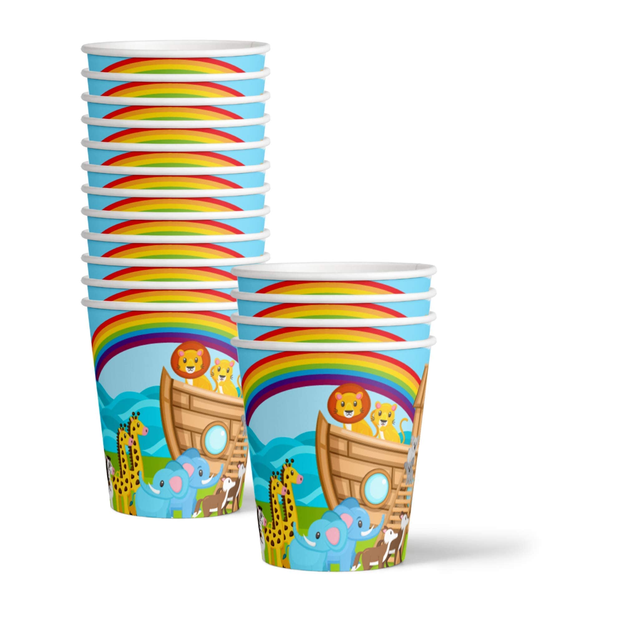 Noah's Ark Birthday Party Supplies Set Plates Napkins Cups Tableware Kit for 16