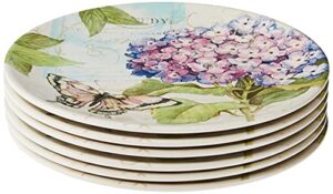 certified international hydrangea garden dinnerware, dishes, multicolor medium