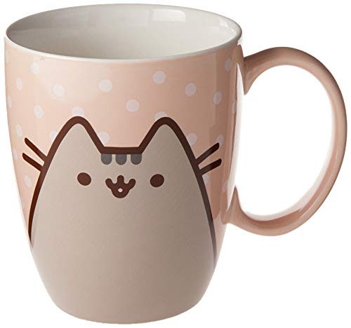 Enesco Pusheen by Our Name is Mud Polkadot Coffee Mug, 12 oz., Pink (4049392)