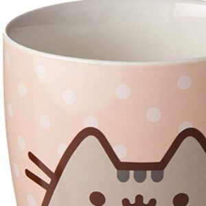 Enesco Pusheen by Our Name is Mud Polkadot Coffee Mug, 12 oz., Pink (4049392)