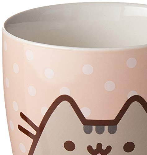 Enesco Pusheen by Our Name is Mud Polkadot Coffee Mug, 12 oz., Pink (4049392)