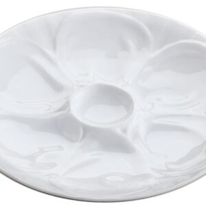 Maine Man Oyster Plate, Fine White Porcelain, 9-Inch