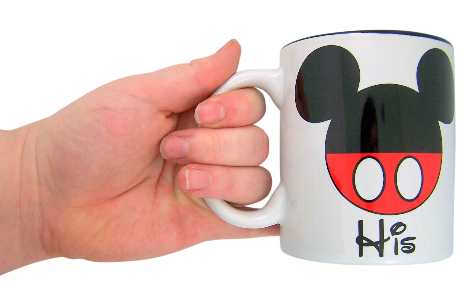 Needzo His and Hers Mickey and Minnie Couples Coffee Mug Cup, Set of 2