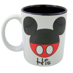 Needzo His and Hers Mickey and Minnie Couples Coffee Mug Cup, Set of 2