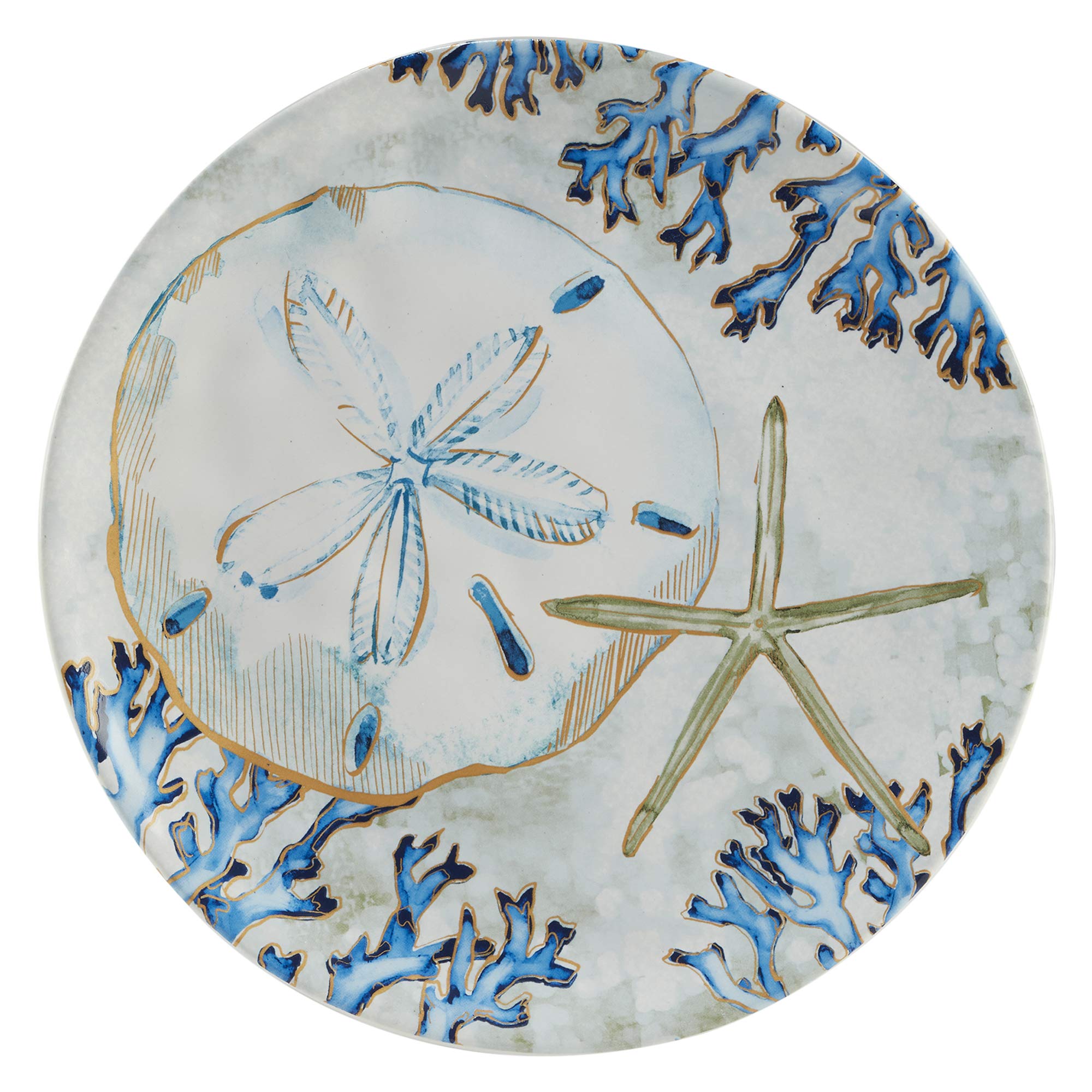 Certified International Playa Shells 8.5" Salad/Dessert Plates, Medium, Set of 4