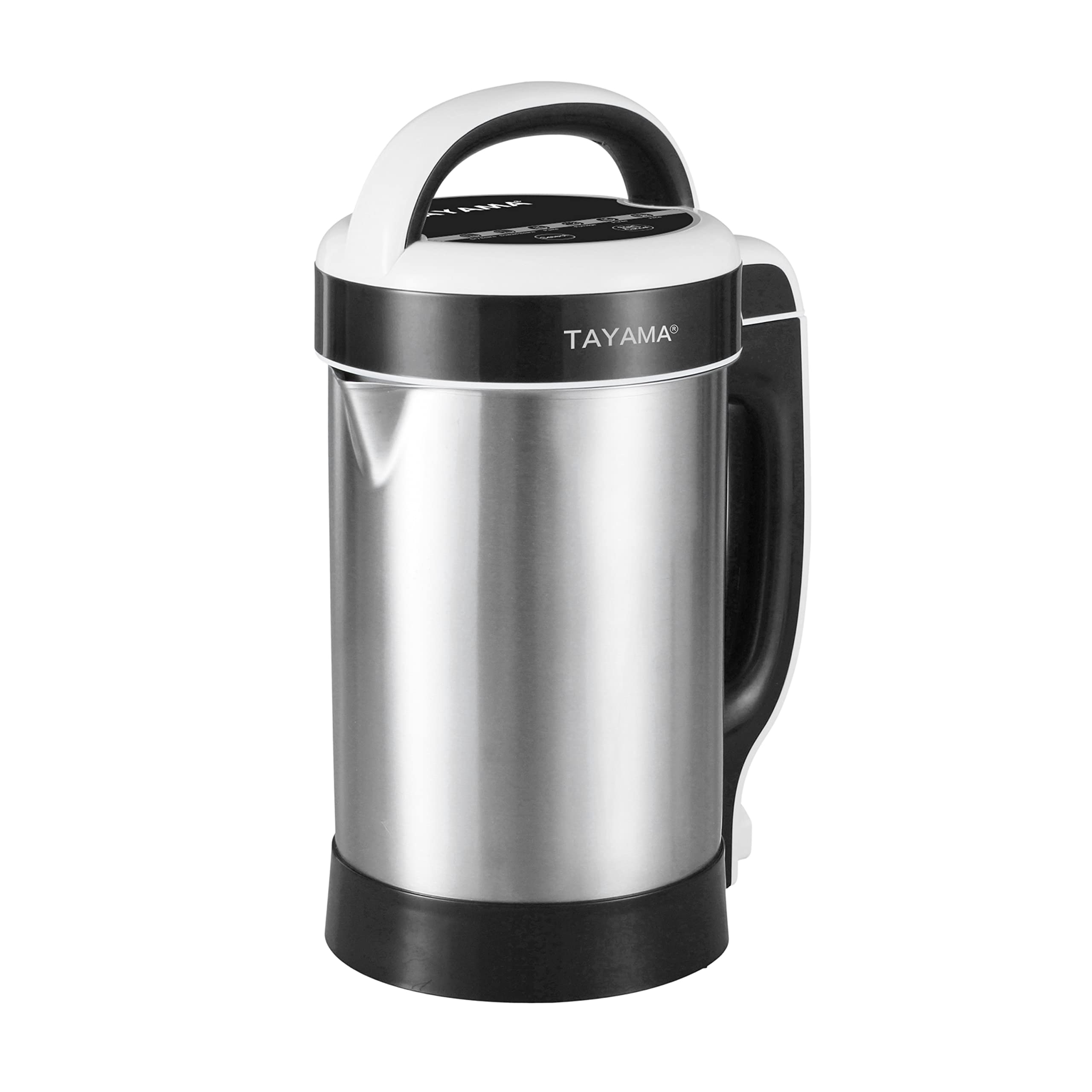 TAYAMA Multi-Functional Stainless Steel Soy and Nutmilk Maker, 1.3L, Black