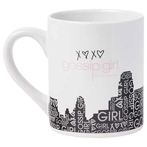 Silver Buffalo Gossip Girl You Know You Love Me XOXO Gossip Girl Ceramic Mug, 14 Ounces