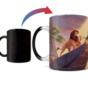 Morphing Mugs Disney - The Lion King - Presentation of Cub - Thomas Kinkade - One 11 oz Color Changing Heat Sensitive Ceramic Mug – Image Revealed When HOT Liquid Is Added!