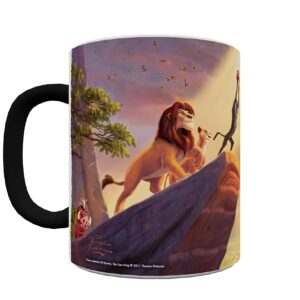 Morphing Mugs Disney - The Lion King - Presentation of Cub - Thomas Kinkade - One 11 oz Color Changing Heat Sensitive Ceramic Mug – Image Revealed When HOT Liquid Is Added!