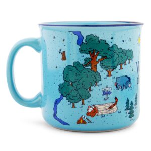 disney winnie the pooh map of the hundred acre wood ceramic mug | holds 20 ounce