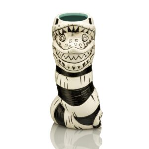 geeki tikis beetlejuice sandworm 26-ounce ceramic mug | cocktail tumbler, beer mug glassware for liquor, beverages, pub drinks, tropical drinkware for home bar | tim burton gifts and collectibles