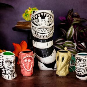 Geeki Tikis Beetlejuice Sandworm 26-Ounce Ceramic Mug | Cocktail Tumbler, Beer Mug Glassware For Liquor, Beverages, Pub Drinks, Tropical Drinkware For Home Bar | Tim Burton Gifts and Collectibles