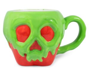 disney evil queen poison apple sculpted ceramic mug | holds 20 ounces