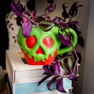 Disney Evil Queen Poison Apple Sculpted Ceramic Mug | Holds 20 Ounces