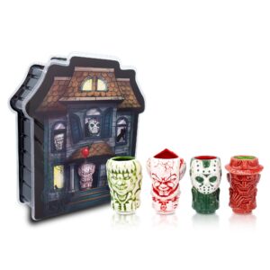 geeki tikis horror mini muglets 4-pack | regan, jason, pennywise, freddy