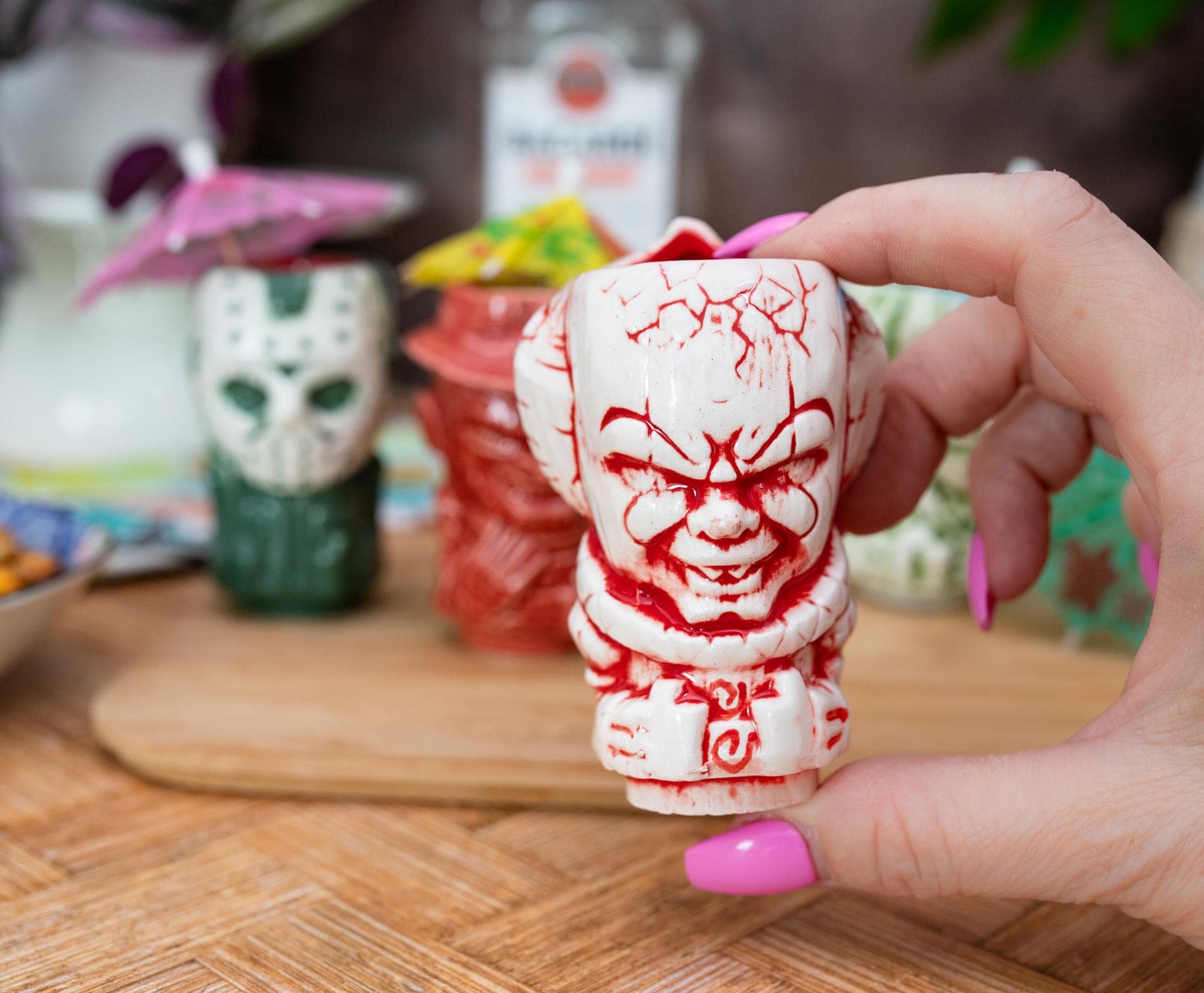 Geeki Tikis Horror Mini Muglets 4-Pack | Regan, Jason, Pennywise, Freddy