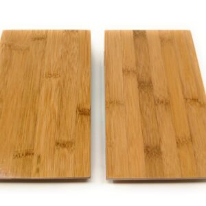 TJ Global Set of 2 Sashimi Sushi Bamboo Serving Geta Plates - Japanese Style Tableware Bamboo Sushi Board Cutting Tray (L9.4 x W5.9)