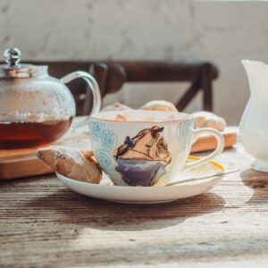 Disney Beauty and the Beast Bone China Teacup and Saucer | Set of 2