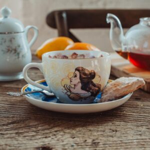 Disney Beauty and the Beast Bone China Teacup and Saucer | Set of 2