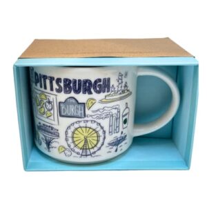 Starbucks Been There Series Pittsburgh Ceramic Mug, 14 Oz