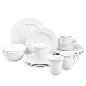 lenox opal innocence carved dinnerware, 21.55 lb, 16-piece place setting