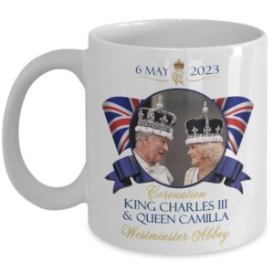 Cyber Hutt West King Charles III and Queen Camilla Coronation Commemorative Coffee Mug