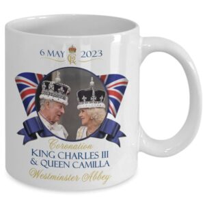 Cyber Hutt West King Charles III and Queen Camilla Coronation Commemorative Coffee Mug