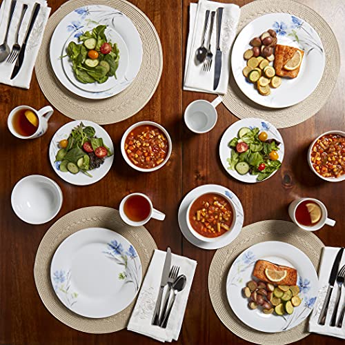 Tabletops Gallery Wildflower - 16 Piece Round Rim Dinnerware Set, Service of 4