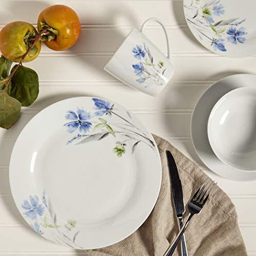 Tabletops Gallery Wildflower - 16 Piece Round Rim Dinnerware Set, Service of 4