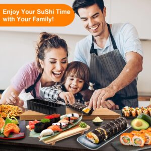 Enido 10 Pcs Sushi Making Kit for Beginners, Sushi Maker Kit, Sushi Maker Mold Set, DIY Easy Sushi Kit Maker for Home