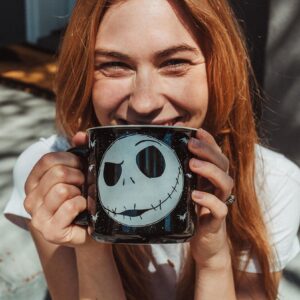 Disney The Nightmare Before Christmas Jack Face Ceramic Camper Mug | 20 Ounces