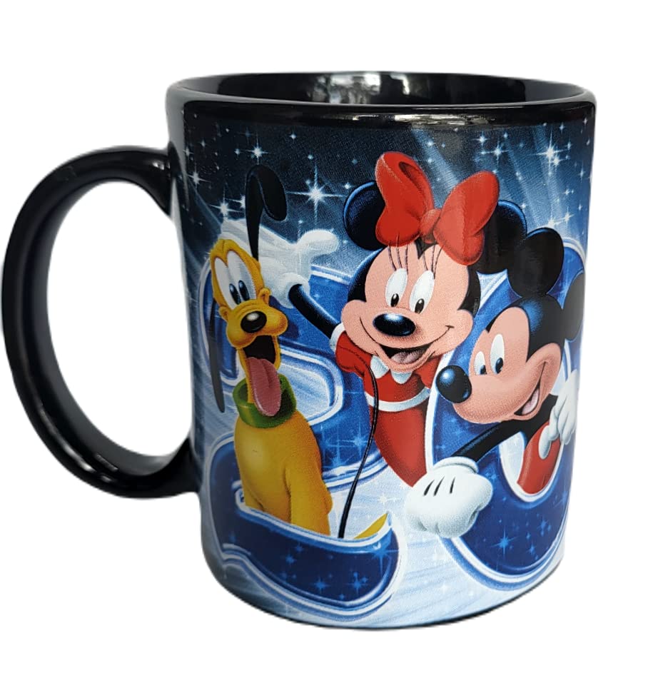 Disney Mickey Mouse and Friends 2023 Tip the Hat Black Ceramic Mug, Collectible Character Coffee Cups and Novelty Gifts for Men or Women, 11 Ounces